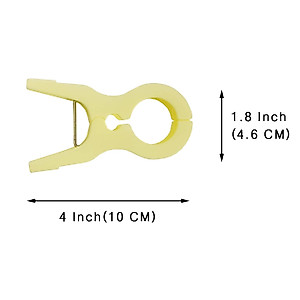 LivingFrom 11 Pack Jumbo Size Plastic Beach Towel Clips Holders for Chair Lounger Cushion Blanket Swimsuits Clamps Crafts