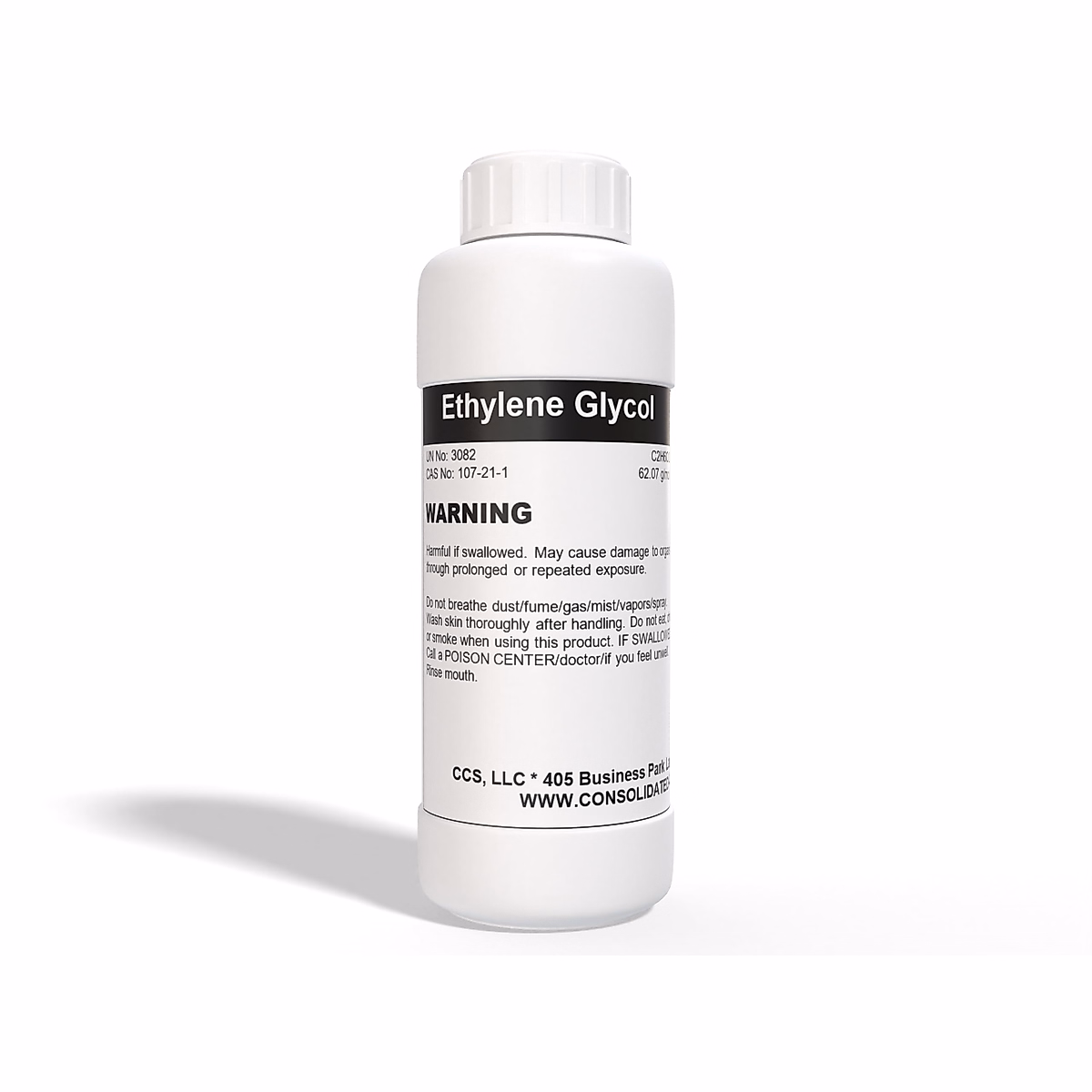 Ethylene Glycol High Purity - New Tamper-Evident Sealed Bottles 500ml (16 fl oz)