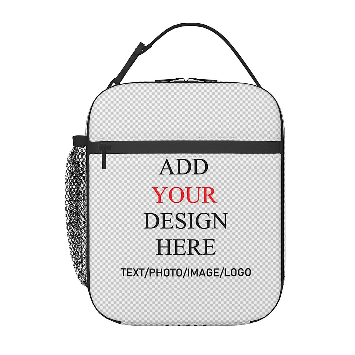 JASMODER Custom Insulated Lunch Box,Personalized Lunch Bag,Reusable Lunchbox Tote For Gifts,Office, Work, Picnic, Hiking