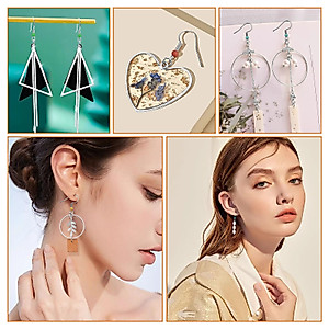 120pcs Hypoallergenic Earring Hooks for Jewelry Making,Ear Wires Fish Hooks French Wire Hooks Colorful Fish Hook Earrings French Ear Wires for DIY Earring Making Supplies Kit(Random Color)