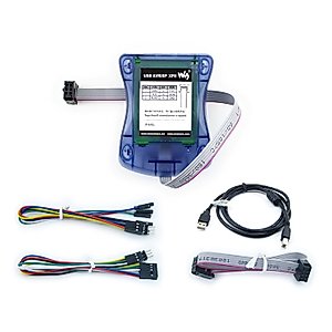 Waveshare-AVR Programmer USB AVRISP XPII Compatible with ATMEL at AVR ISP mk2 mkII in-System Programmer Supports AVR Studio 4/5/6/7 Or Higher Version