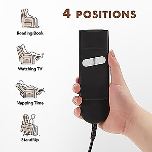 Weture Power Lift Recliner Chair with Heat and Massage for Elderly, Leather Electric Recliner Chairs with Cup Holders and USB Port, Big Oversized Recliner Chair for Seniors (Leather, Brown)