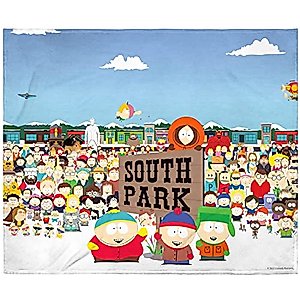 INTIMO South Park TV Show Stan Kyle Cartman Kenny McCormick Full Cast Throw Blanket