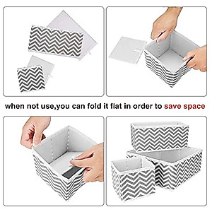 PHILISENMALL 8pcs Drawer Storage Organizer Versatile Sturdy Storage Box for Socks Underwear Bra