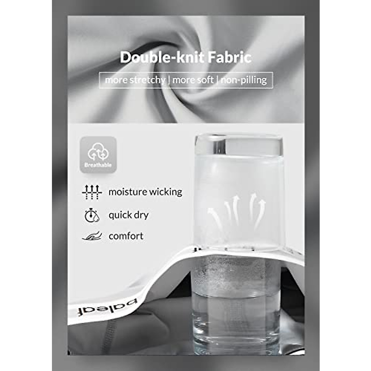 BALEAF Men's Cycling Underwear 4D Padded Bike Shorts Padding Road Biking Bicycle MTB Liner Shorts Spin Underpants, Grey L