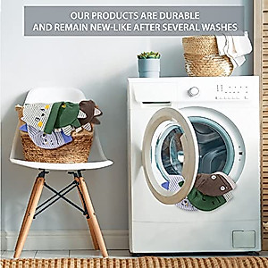 DOKMA Organic Cotton Toddler Hat Set 4 with Cute Dinosaur Design for Baby Boy, Baby Girl 0-6 Months