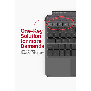 Inateck Surface Go Keyboard, Bluetooth 5.1, 7-Color Backlight, Compatible with Surface Go 4(2023), Surface Go 3(2021), Go 2 (2020), Surface Go 1(2018), KB02009 Black