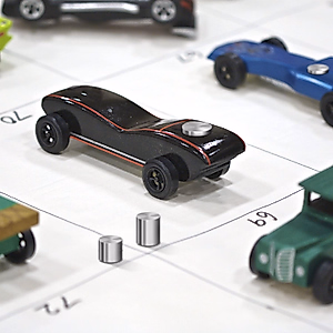 3.25oz. Weights Tungsten for Pinewood Derby Car, Incremental Cylinders Car Weights with 5 Different Sizes for Fastest Derby Car Speed