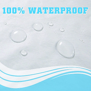 Tymedration Waterproof Crib Mattress Protector, 1 Count, Zippered Encasement, Machine Washable, Breathable Fabric