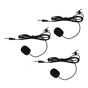 Milisten 3pcs Lavalier Microphone Filming Mic USB Mic Lavalier Lapel Mic Gaming Microphone Conference Mic Noise Reduction Headset Portable Mic Phone Mic Recording Mic Tie Clips Computer PVC