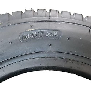 Set of 2 16x6.50-8 Turf Tires 4 Ply 16-by-6.50-by-8 Tubeless Tires Replacement for Garden Tractor Lawn Mower