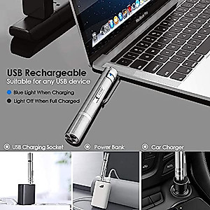 CHUQIANTONG Cat Laser Pointer Dog Toy 7 Adjustable Patterns Laser USB Rechargeable Flashlight LED Pen Interactive Cat Toy Teaching Presentation Pen