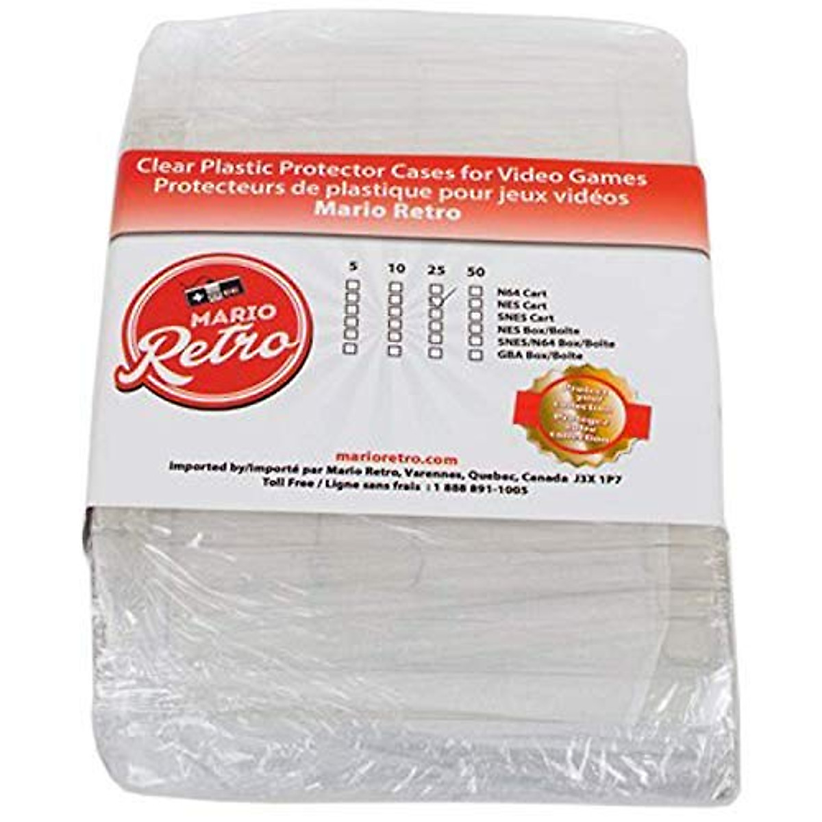 Game Boy Clear Plastic Box Protector - 25 Pieces for Sleeve Storage Box Video Game Display Cart Case Crystal Clear – Scratch Resistant