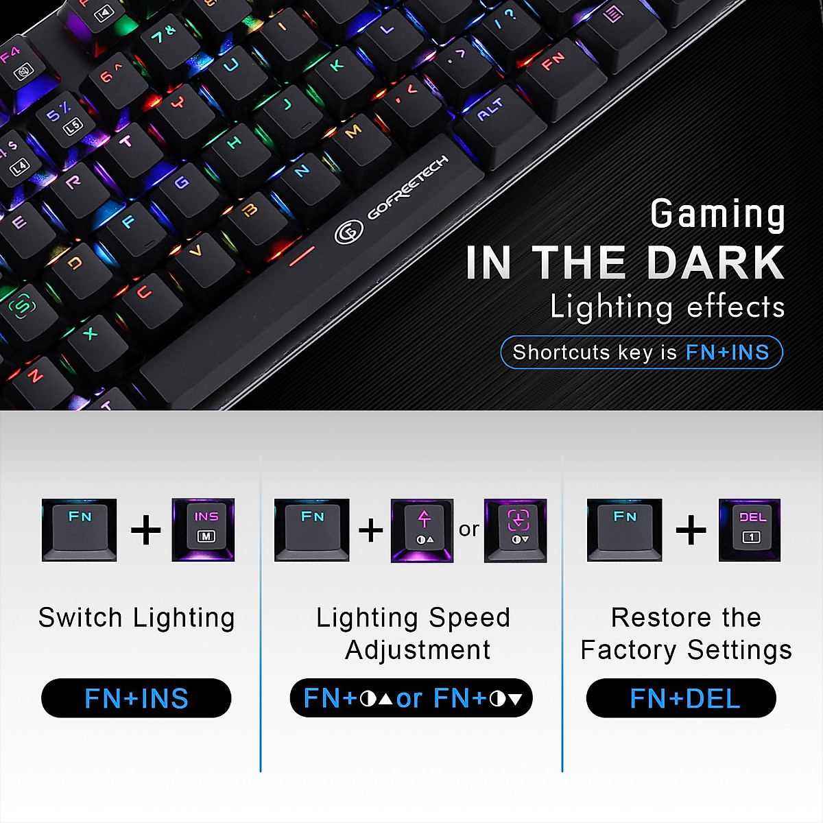 Mechanical Keyboard Wired 87 Keys RGB Gaming Keyboard Brown Switches LED-Backlit Mode Computer Game Keyboard for Office Gaming Gamer