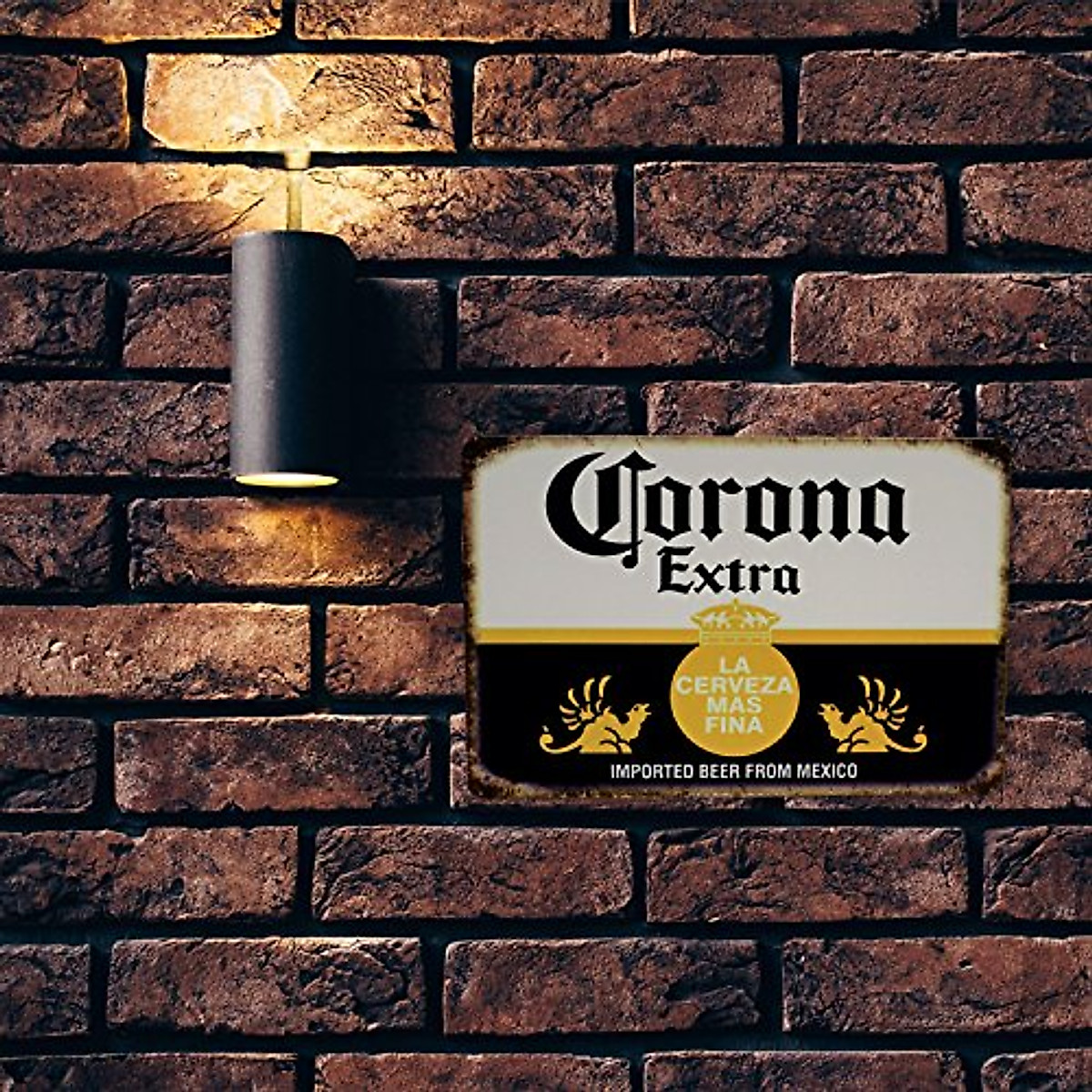 Corona Beer Man Cave Decor Metal Bar Sign | La Cerveza Alcohol Cervezas Extra | Party Home Bar Decor | Retro Vintage Bar Signs Size: 8x12 Inches