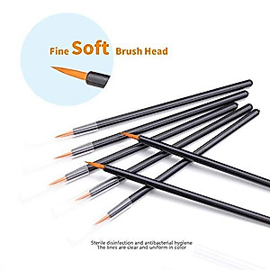 YEASHINE 100 Pack Disposable Eyeliner Brushes Applicator Cosmetic Eye Wands Makeup Tool