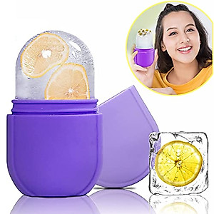 Ice Roller For Face Silicone Ice Face Roller Skin Care Facial Ice Roller Icing Tool Ice Holder For Face Icing Ice Mold For Face Icing Face Ice Pod Skincare