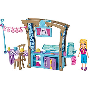 Polly Pocket Backyard Barbeque Playset with 3-inch Polly Doll & Accessories