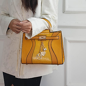 MKF Collection Women's Satchel Bag,Vegan Leather Top Handle Shoulder Bag Handbag Purse by Mia K