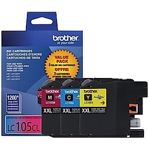 Brother Genuine LC1053PKS Super High Yield XXL Ink Cartridges - 2 Pack
