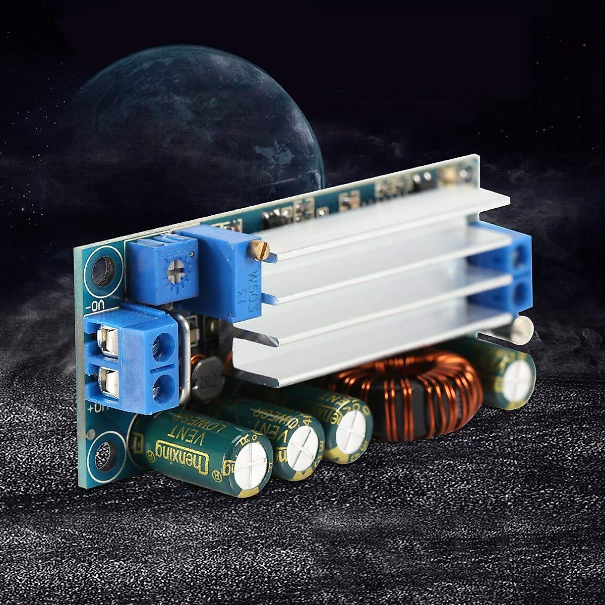 Step Up/Down Converter, 10A Fuse Boost/Buck Converter Module DC-DC 5V-30V to 0.5V-30V for Powering Speaker Audio Amplifier