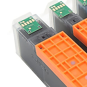 FTVOGUE 970‑971 Multi Colors Ink Cartridge Replacement Inkjet Printer Cartridges for PIXMA MG5790 MG5795 (BK BK C M Y 5 Colors)