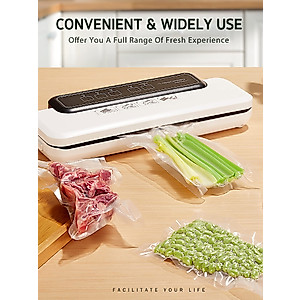 Syntus Vacuum Sealer Bags, 100 Quart 8" x 12" Commercial Grade PreCut Bag, Food Vac Bags for Storage, Meal Prep or Sous Vide
