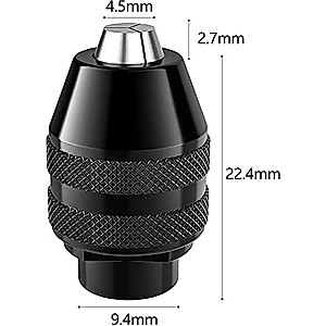 2-Pack Keyless Chuck, 1/32" to 1/8" Replacement 4486 Drill Keyless Bit Chuck Shank Rotary Tool Quick Change Adapter Kit Compatible for Dremel 4486 Model 395 3000 4000 4300 8220 3000 7300 Multipro