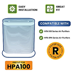GOFIL 8 Pack Replacement Filters Includes 8 Carbon Pre-filters Compatible with Air Purifier Model HPA094/HPA100/HPA101/HPA104/HPA105/HA106
