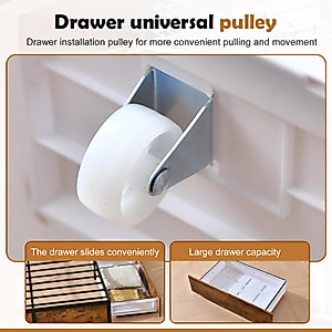 HCZCZX Queen Size Metal Bed Frame with Storage Drawers, no Box Spring Required, Easy to Assemble and noiseless (Queen)