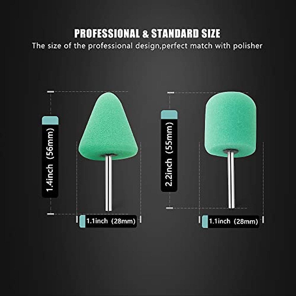 Mini Buffing Polishing Pads, 30Pcs Mini Detail Polishing balls Use On Rotary Tools,Cordless electric drill, Small area Polisher Tool for Tight Area Detailing Polishing Waxing And Sealing Glaze -MNPC30