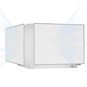 2-Pack 300x800mm 11.8x31.5inch DIY Computer Case PC Fan Dust Mesh Filter White Computer PVC Mesh Cover with Magnetic Strip for Gaming PC Speaker Xbox Series Game Consoles and More