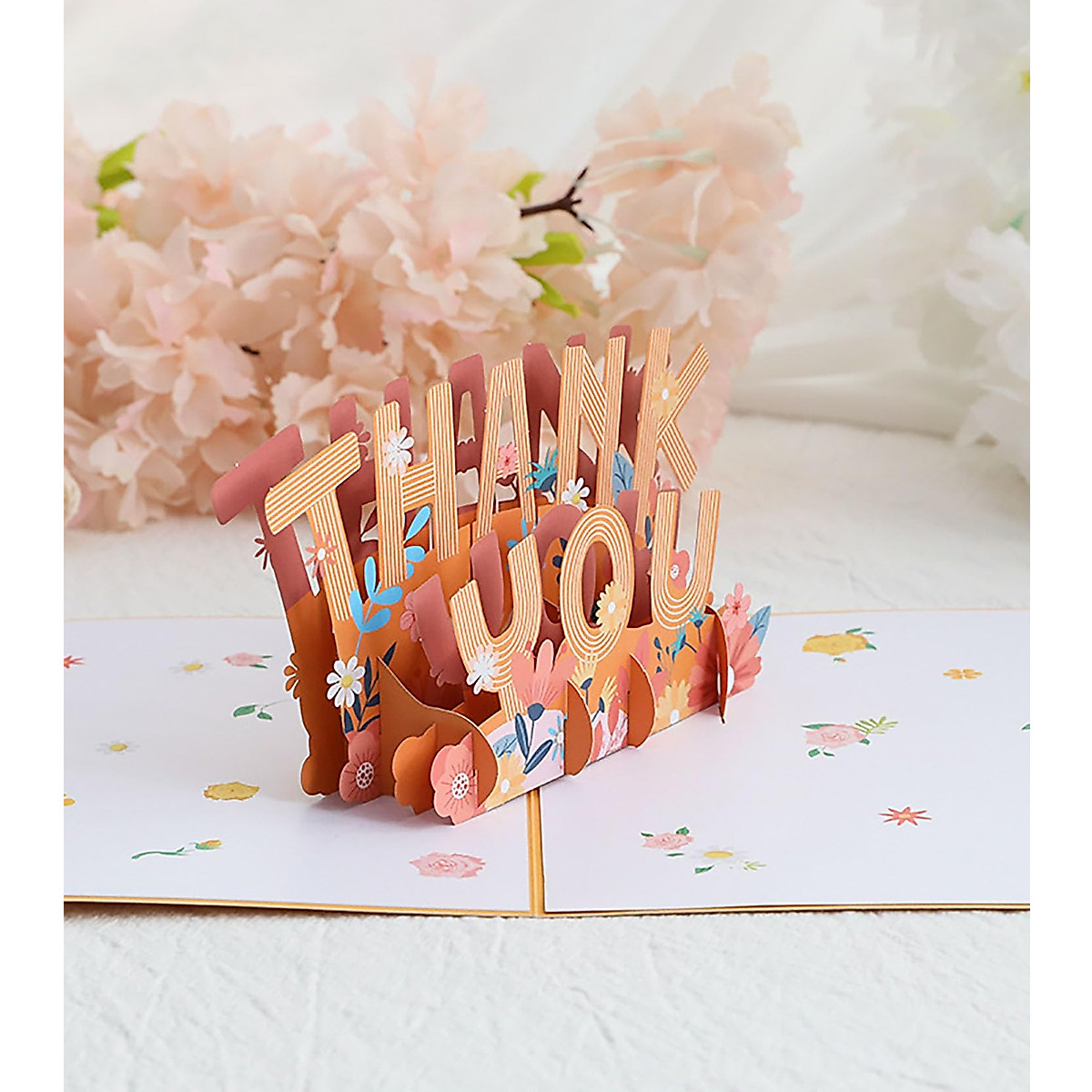 Sharonlily Thank You Pop Up Card, 3D Popup Thank You Gift Cards, Teacher Appreciation Card Thanks Giving Card for Parents, Friends, Colleague, Doctor