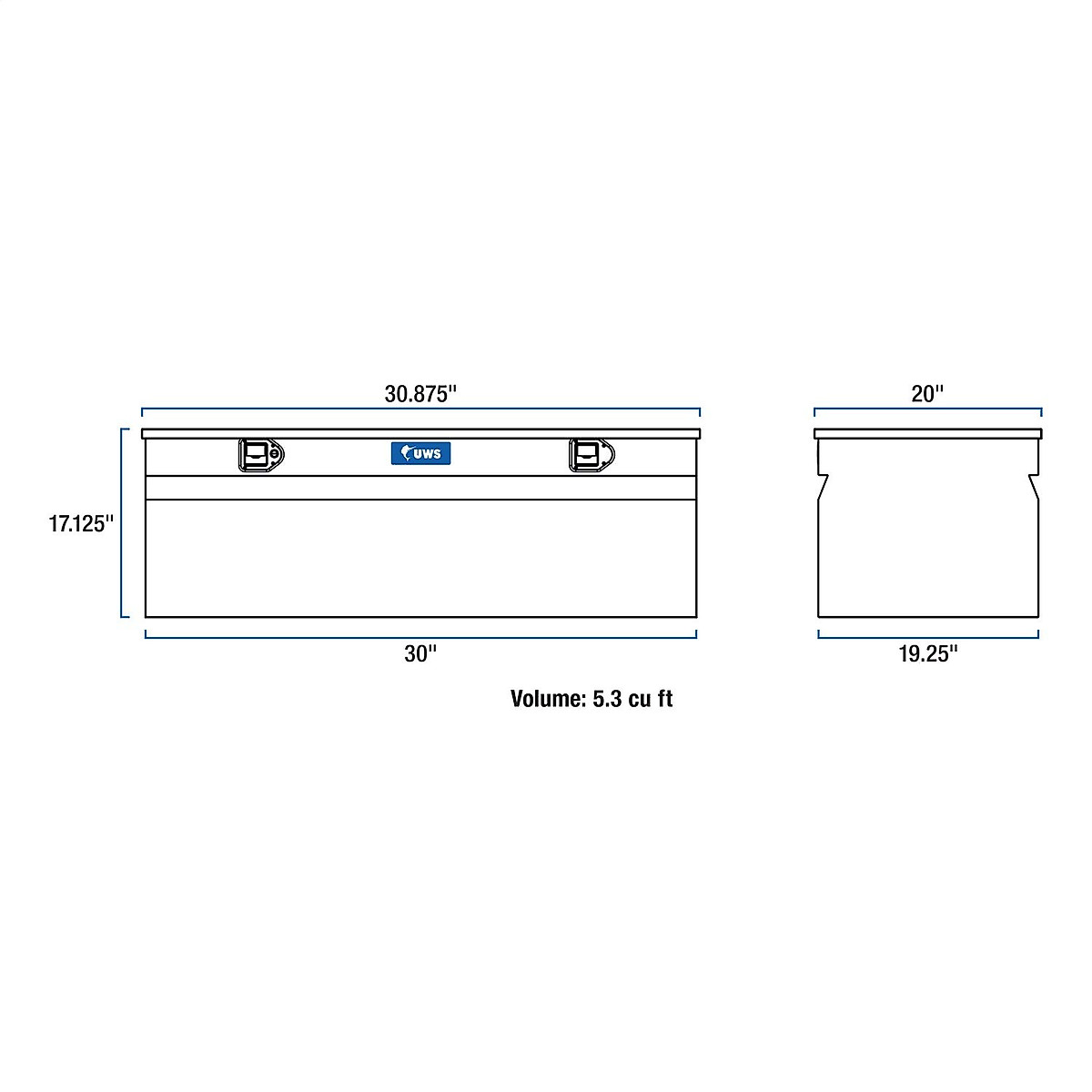 UWS TBC30 Chest Standard Blue Series Truck Box