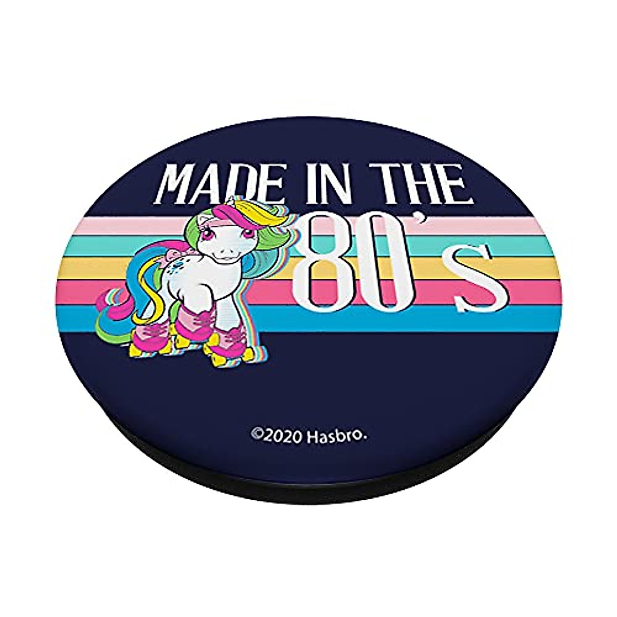 My Little Pony Made In The Eighties Rainbow Stripes PopSockets Swappable PopGrip