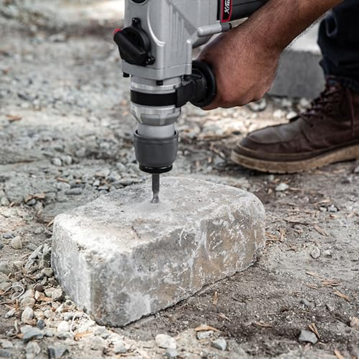 XtremepowerUS 1180W SDS-Plus Electric Rotary Hammer 1-1/4" Combination Rotary Hammer Drilling Chisels & Drill Bits Set with Case