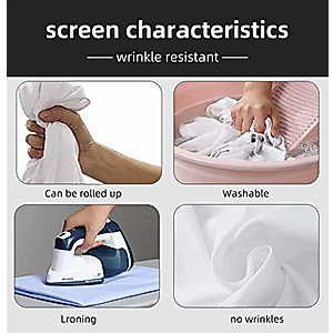 ZLXDP Portable Projector Screen Outdoor with Stand Bracket Screen 100 inch 16:9 4K 3D Fast Folding Projection Screen