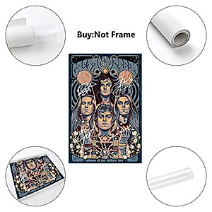 IDfine Greta Van Fleet Poster Canvas Wall Art Paintings Rock Band Posters for Living Room Bedroom Decor Birthday Gift Unframed (12x18inch(30x45cm))