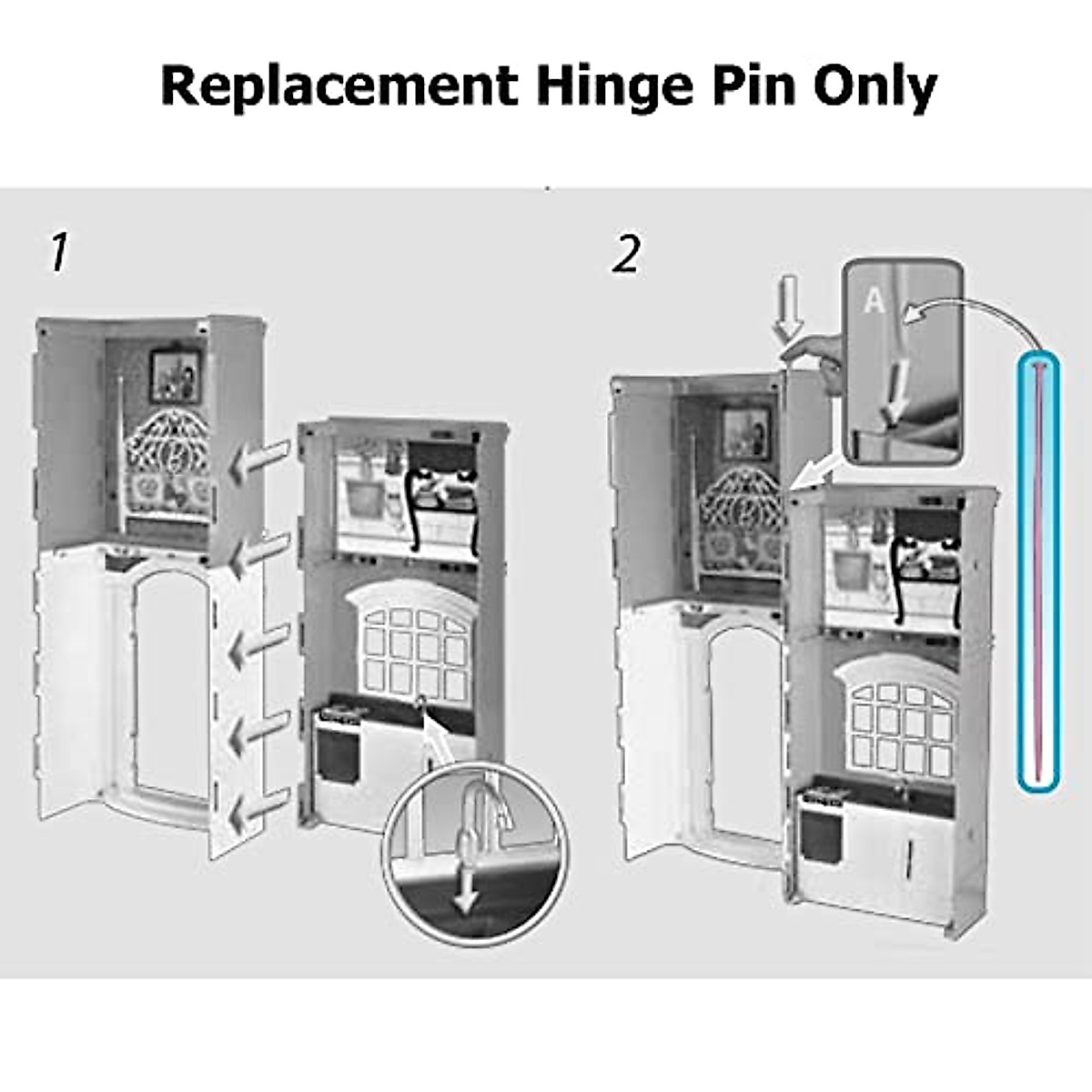 Replacement Part for Barbie Malibu House - BJP34 ~ Replacement Hinge Pin