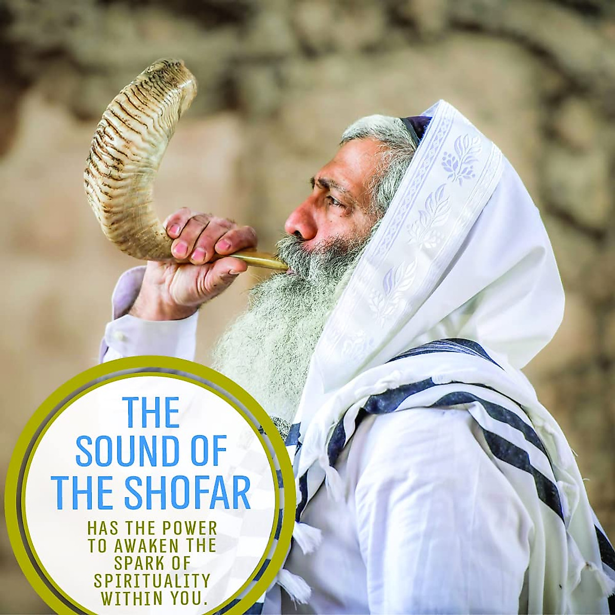 Handcrafted Kosher Ram Shofar from Israel – 14"-16" Musical Horn with Shofar Bag – Decorative, Functional Jewish Gifts for Women & Men by Holy Voice, Half Polished