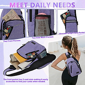 VX VONXURY Sling Backpack Women, Multipurpose Crossbody Bags for Women Trendy Lightweight Chest Bag for Travel Hiking Cycling