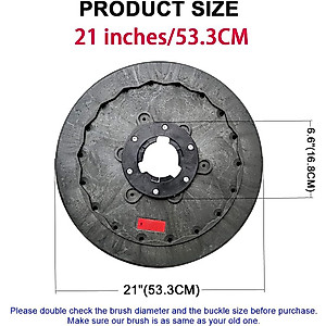Emotor Floor Scrubber (Model: MX5-500X) Replacement Parts (Brush (Medium Duty) 21")
