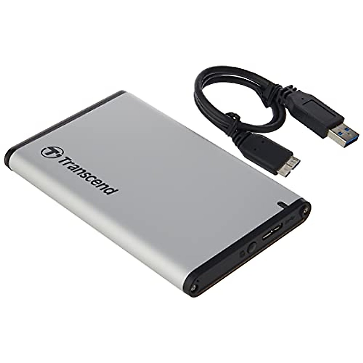 Transcend 2.5” SSD/HDD USB3.0 Enclosure, Aluminum case, UASP Supported, One Touch Backup - TS0GSJ25S3