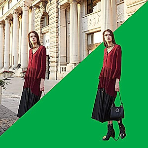 BEIYANG 10Ft x 20Ft Photography Backdrop Green Screen Non-Reflective Velvet Fabric Wrinkle Resistance Photo Background for Photo Studio Shooting Props