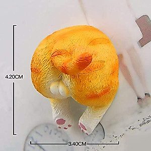 3D Stereoscopic Cute Cat Butt Refrigerator Magnets Cat Butt Magnets Office Magnets Calendar Magnets Whiteboard Magnet(With Tail,Set of 4)