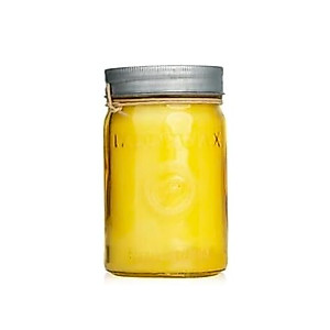 Paddywax Scented Candles Relish Mason Jar with Lid Luxury Artisan Candle, 9.5-Ounce, Fresh Meyer Lemon