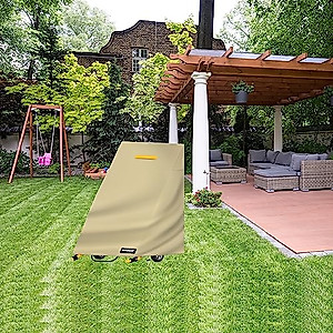 Bethshaya Veranda Patio Free Standing Portable Garden Hose Reel Cover,Waterproof, Dustproof and Sun-Proof Protect Your Hose Reel and prolong its Life(26"W x25"D x 35"H)