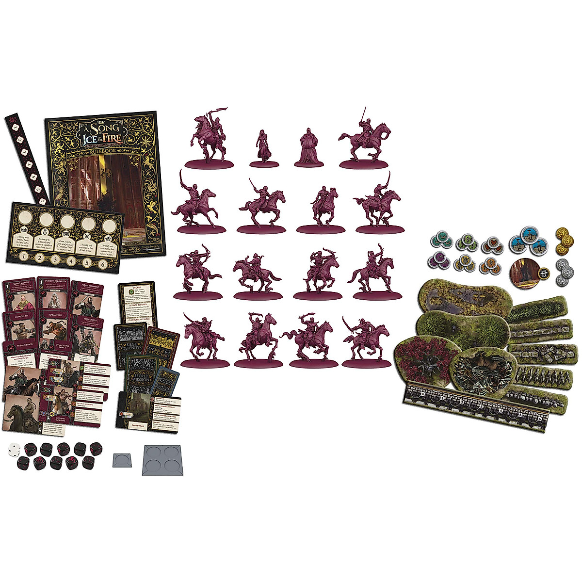CMON A Song of Ice & Fire Tabletop Miniatures Game Targaryen Starter Set - Command The Fierce House Targaryen! Strategy Game for Adults, Ages 14+, 2+ Players, 45-60 Minute Playtime, Made by CMON