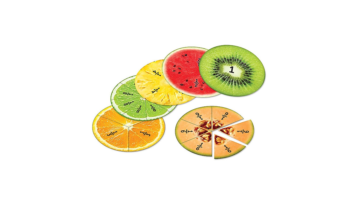 Learning Resources Magnetic Fruit Fractions - Fun Math Toys for Kids 6+