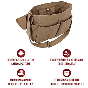 Rothco Classic Canvas Messenger Bag – Crossbody Shoulder Bag with Heavy-Duty Cotton Canvas Material – Multiple Pockets for Ultimate Storage